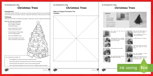 How to make an Origami Christmas Tree | KS2 Teacher Resource