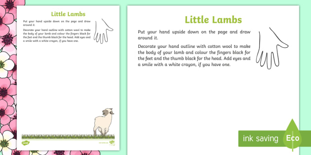 Spring Lamb Craft (teacher made)