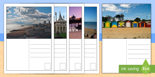 Brighton Postcard Writing Templates (teacher made)
