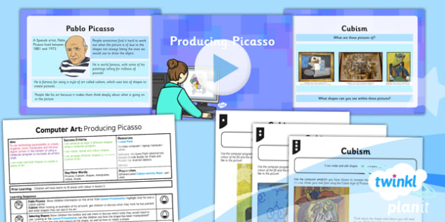 Computing: Computer Art: Producing Picasso Year 2 Lesson Pack 3