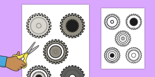 Cog Cut Outs (teacher made)