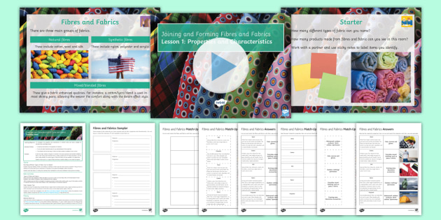 Manufacturing Processes - Joining and Forming Fibres and Fabrics Lesson 1