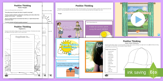 Positive Thinking Resource Pack | KS1 and KS2
