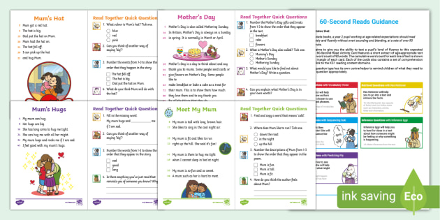 Mother's Day Phonetically-Decodable 60-Second Reads
