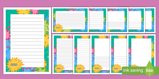2020 Page Border Pack (teacher made)