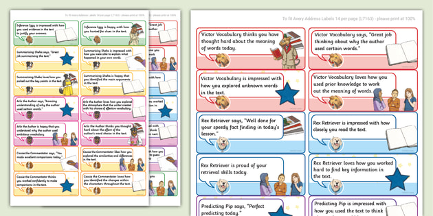 KS2 Totally Pawsome Gang Reading Stickers