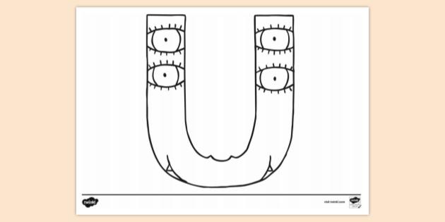 FREE! - Letter U Colouring Page | Colouring Sheets