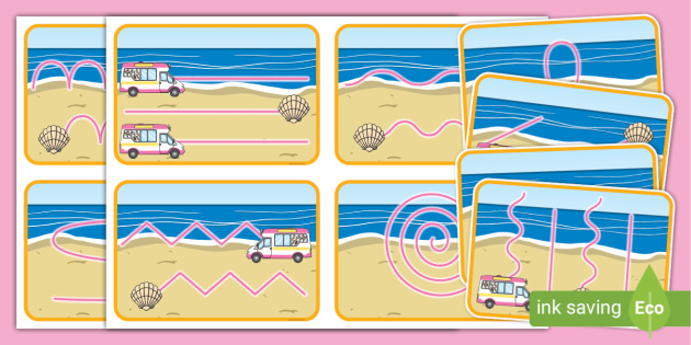 Summer Mark-Making Pattern Cards (teacher made)