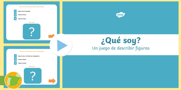 Presentación: ¿Qué soy? - Figuras 3D (teacher made)