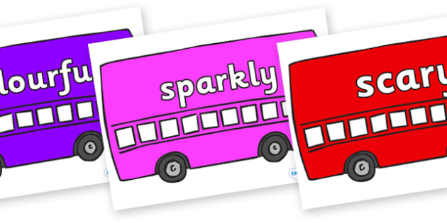 Wow Words on Buses (teacher made)