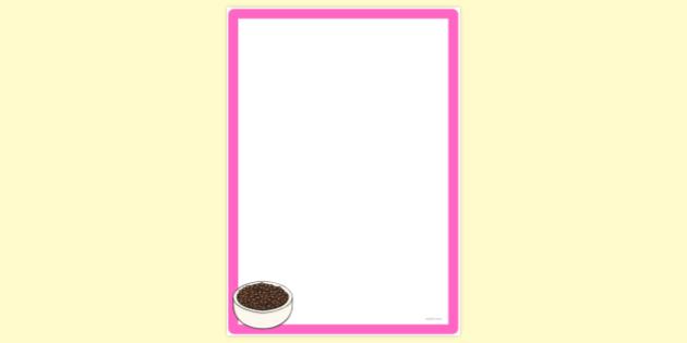 FREE! - Chocolate Chip Page Border | Page Borders | Twinkl