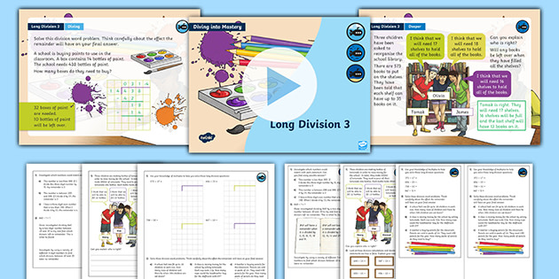 👉 Year 6 Diving into Mastery: Long Division 3 Teaching Pack