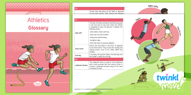 Twinkl Move PE - Y3 Athletics - CPD Glossary (teacher made)