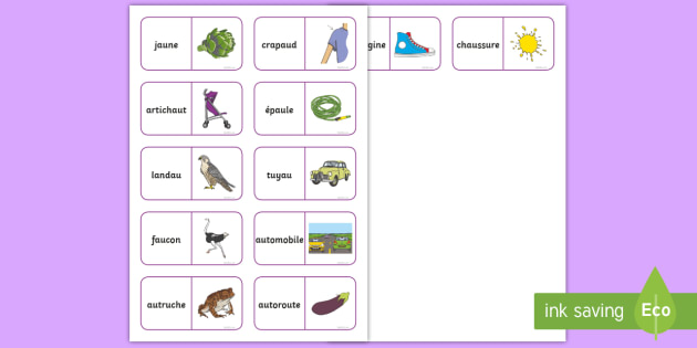 Dominos : Les sons « o » écrit « au » (teacher made)