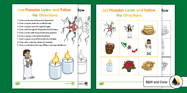 Las Posadas Worksheets | twinkl.com