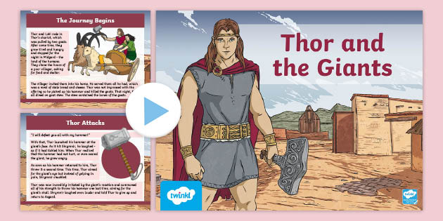KS2 Thor and the Giants Story PowerPoint (teacher made)