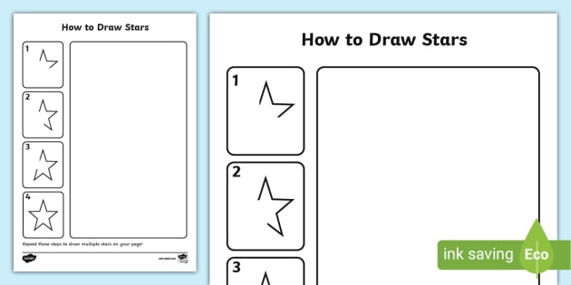 FREE! - How to Draw a Star (teacher made)