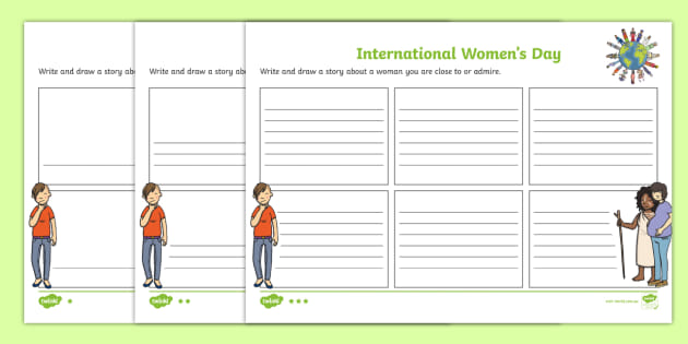 International Women's Day Story Differentiated Writing Frames