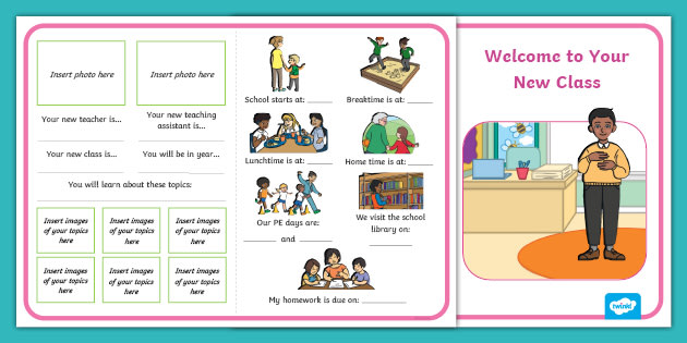 Welcome to Your New Class Booklet (Teacher-Made)