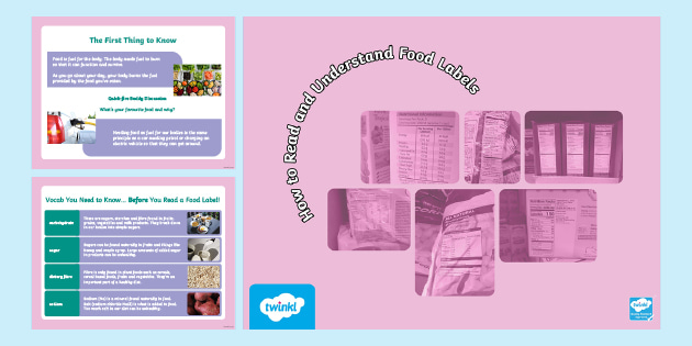 How to Read & Understand Food Labels Powerpoint