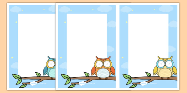 Cute Owl Themed Editable Notes (teacher made)