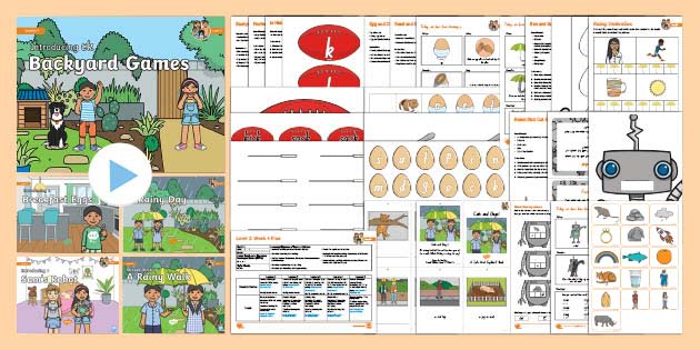 Phonics 'ck, e, u, r' Level 2 Week 4 Weekly Lesson Pack