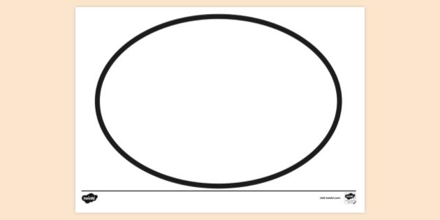 FREE! - Oval Colouring Sheet | Colouring Sheets