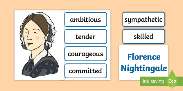 Florence Nightingale Character Traits Display Set