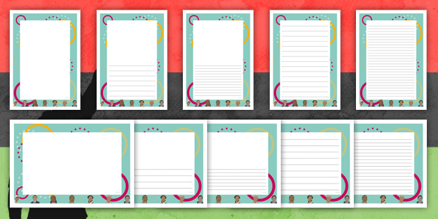 Printable Black History Month Border