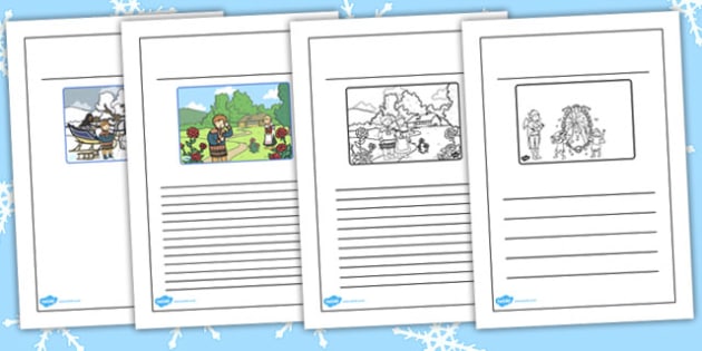 The Snow Queen Story Writing Frames (teacher made)