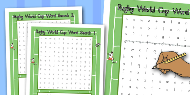 Australia Rugby World Cup Wordsearch