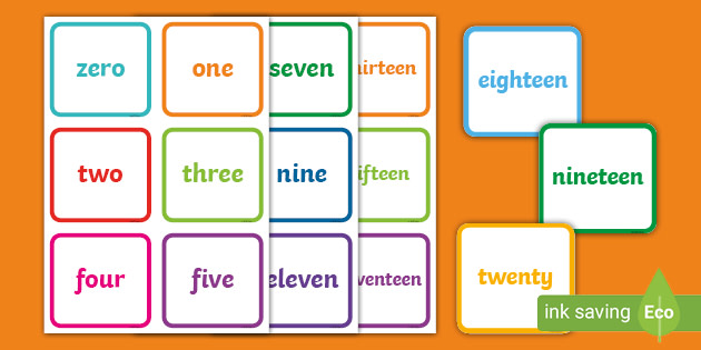 Spell The Word 20 | Square Number Words Cards (teacher made)