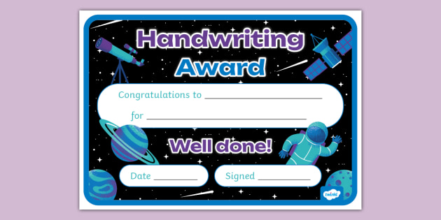 Space Handwriting Sheets | twinkl.com.au