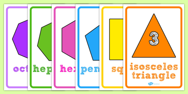 2D Shape Display Posters (teacher made)