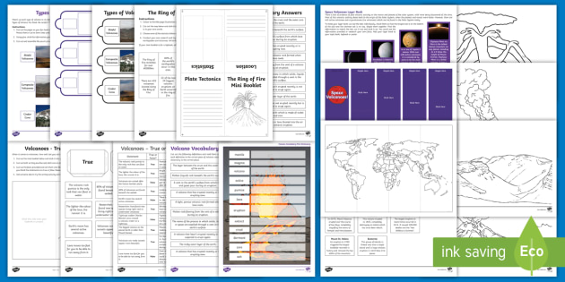 Volcanoes Lapbook - Home Education Resources (teacher made)