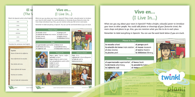 👉 PlanIt Year 6 Spanish Homework: Exploring a Spanish Town