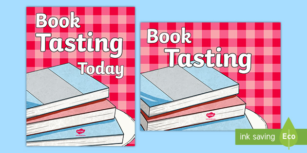 Book Tasting Posters (teacher made)