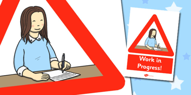 👉 Work in Progress Sign (teacher made)