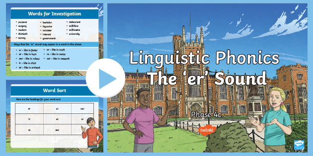 Linguistic Phonics Phase 4c 'er' Sound PowerPoint