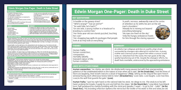 Edwin Morgan Poems | twinkl.co.uk