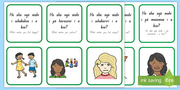 Emotions Cards English/Te Reo Māori (teacher made)