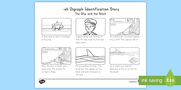 -sh Digraph Identification Story (teacher made)