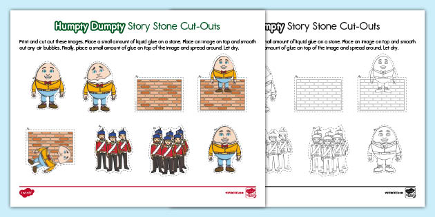 Humpty Dumpty Story Stone Cut-Outs (teacher made)