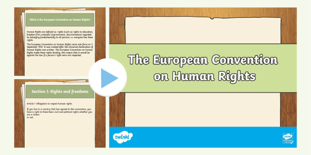 European Convention on Human Rights PowerPoint
