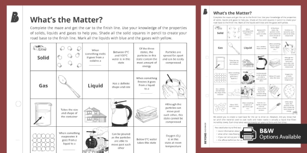 Super Teacher Worksheets Why Does Matter Matter