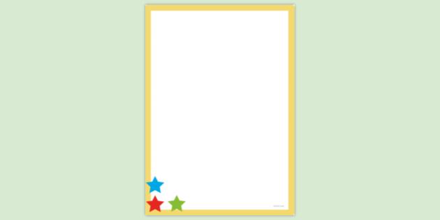 FREE! - Stars Page Border (teacher made)
