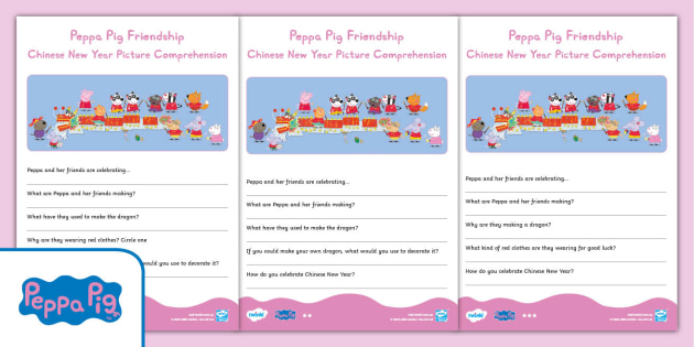 FREE! - Peppa Pig Chinese New Year Activity | Twinkl