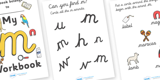 My 'm' Workbook (cursive) (teacher made)