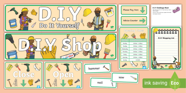 DIY Shop Role Play Pack (teacher made)