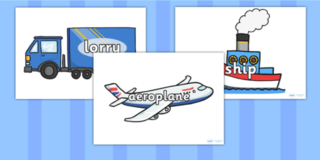 Transport Words On Images (teacher made)